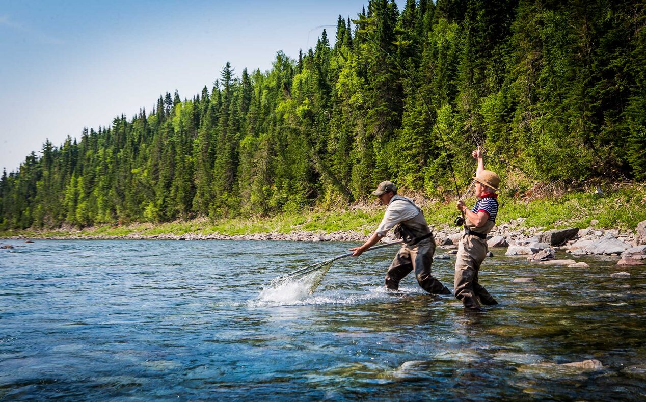 Atlantic Salmon Fly-Fishing - Salmon Lodge on the Gaspe Peninsula ...